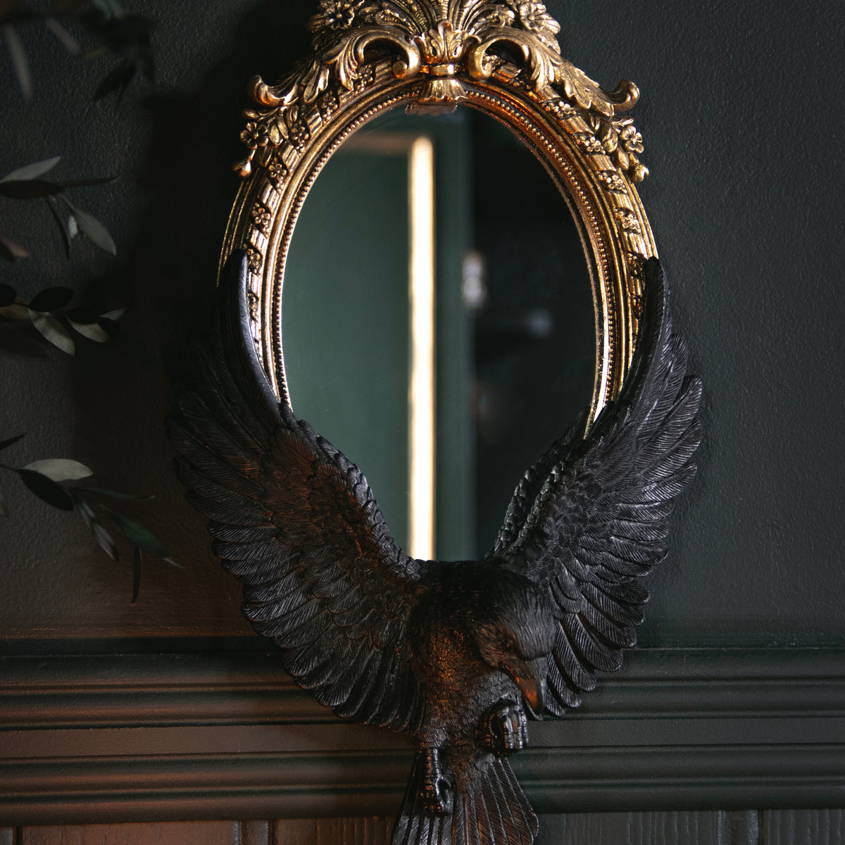 Raven Baroque Mirror - Medium – Carbon Row